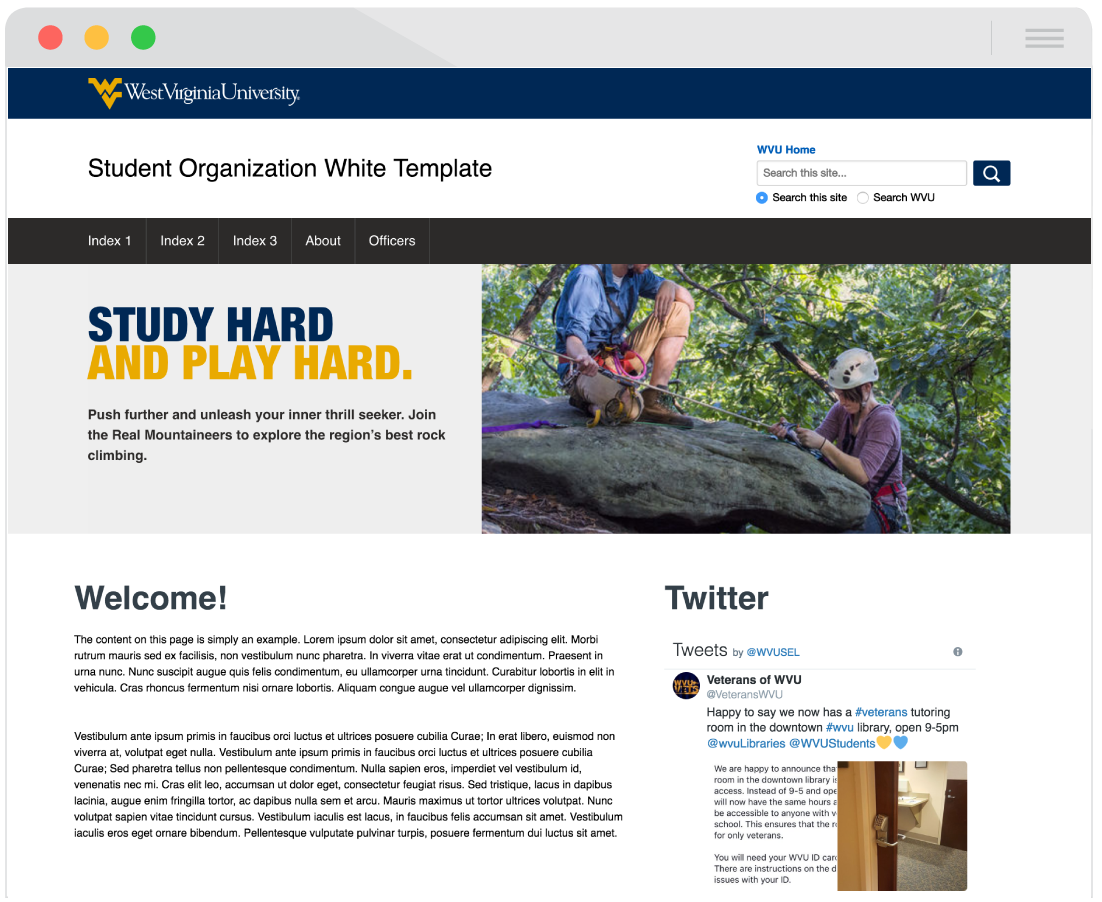WVU Student Org Templates | Mike Buchsbaum